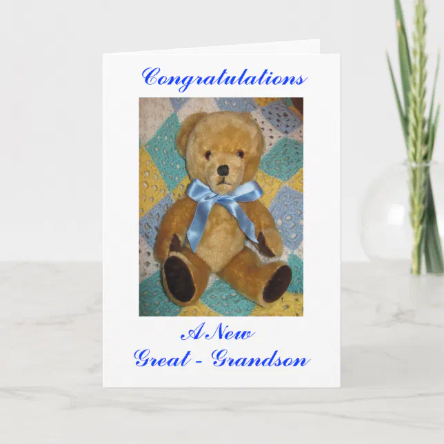 New Great-Grandson Card | Zazzle
