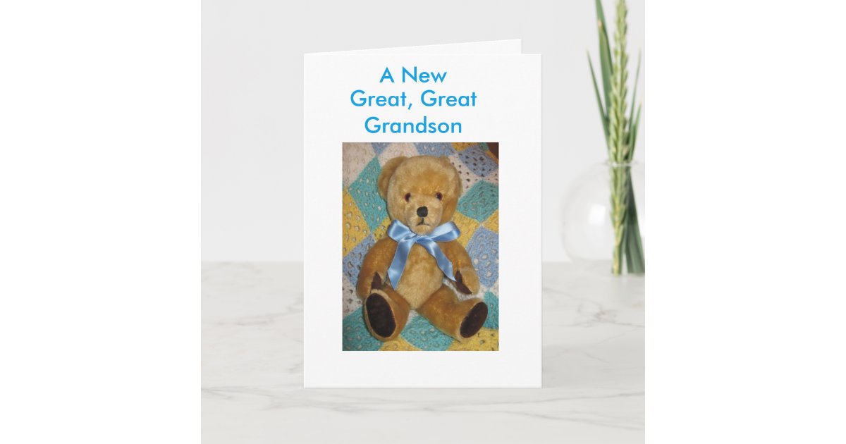New Great, Great Grandson card | Zazzle