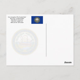 New Hampshire State map card | Zazzle