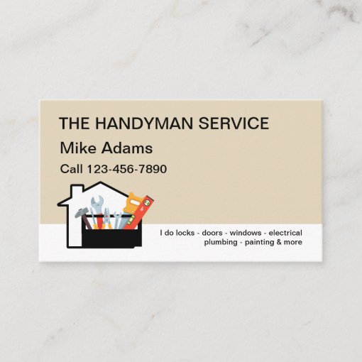 New Handyman Service Business Card | Zazzle