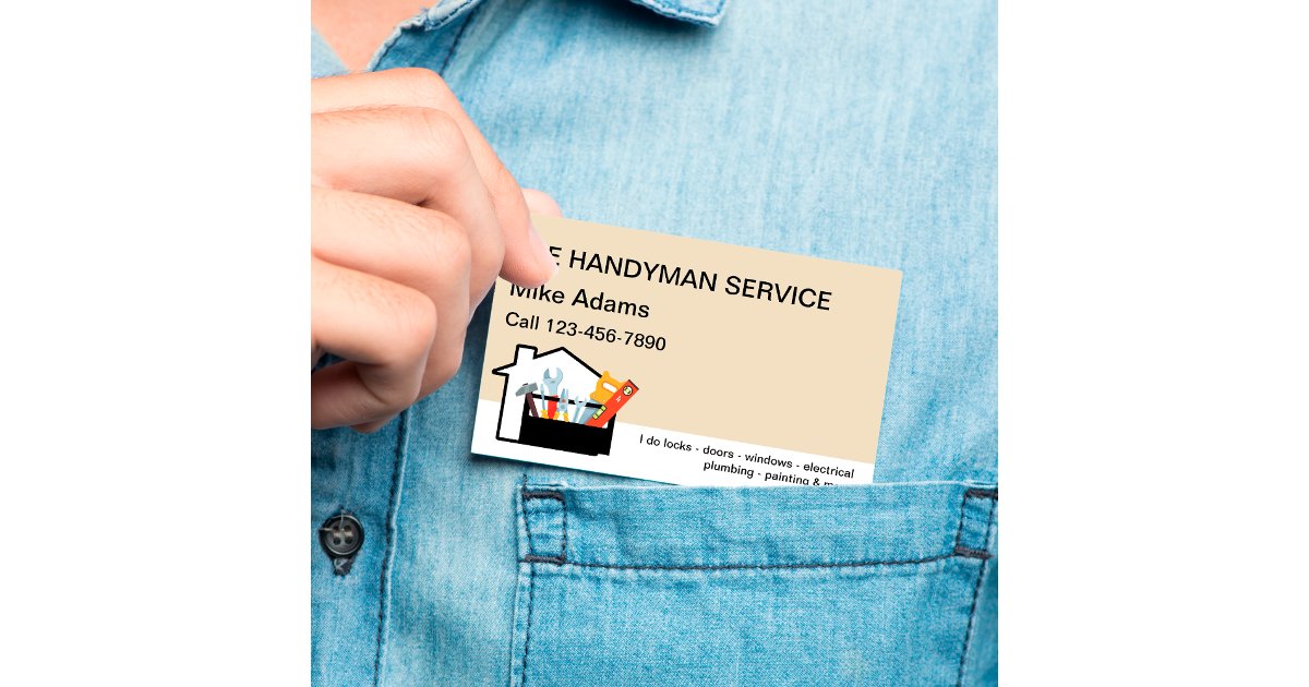 New Handyman Service Business Card | Zazzle