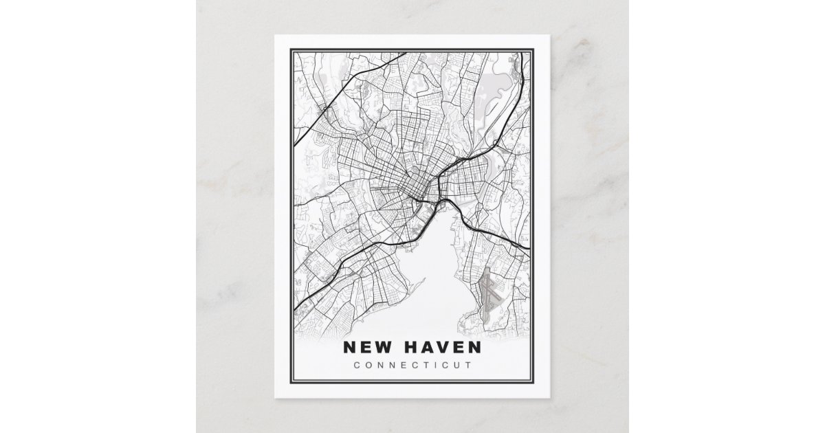 New Haven Map Postcard | Zazzle