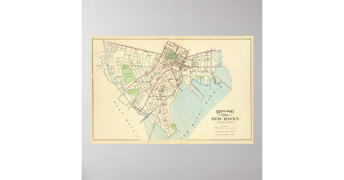 New Haven Map Poster | Zazzle
