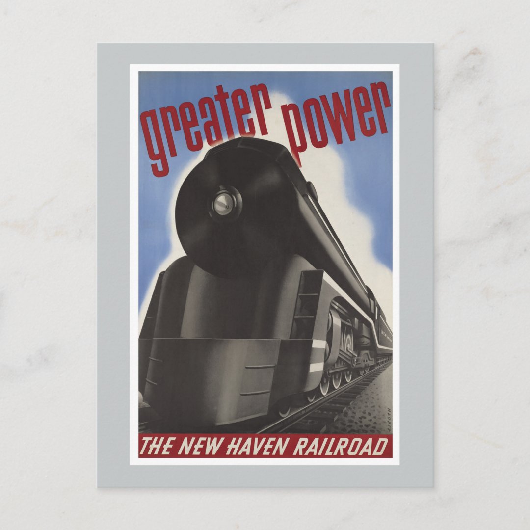 New Haven Railroad Train Vintage Postcard | Zazzle