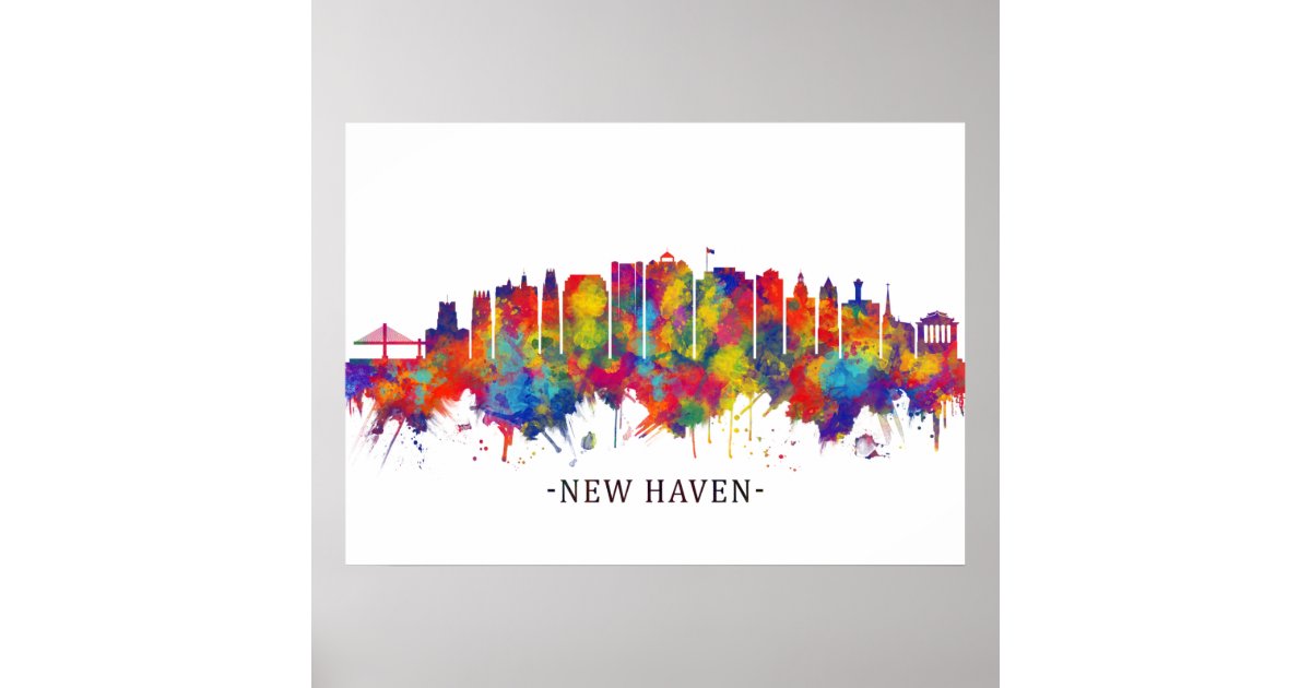 New Haven Skyline Poster | Zazzle