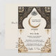 New Henna Islam Nikah Arabic Walima Muslim Wedding Invitation | Zazzle