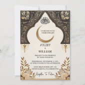 New Henna Islam Nikah Arabic Walima Muslim Wedding Invitation | Zazzle