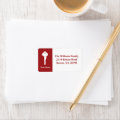 New Home Address Labels - Red | Zazzle