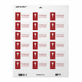 New Home Address Labels - Red | Zazzle