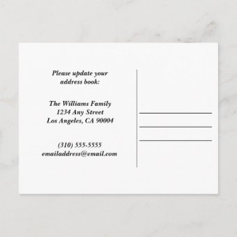 New Home Change of Address Custom House Photo Announcement Postcard ...