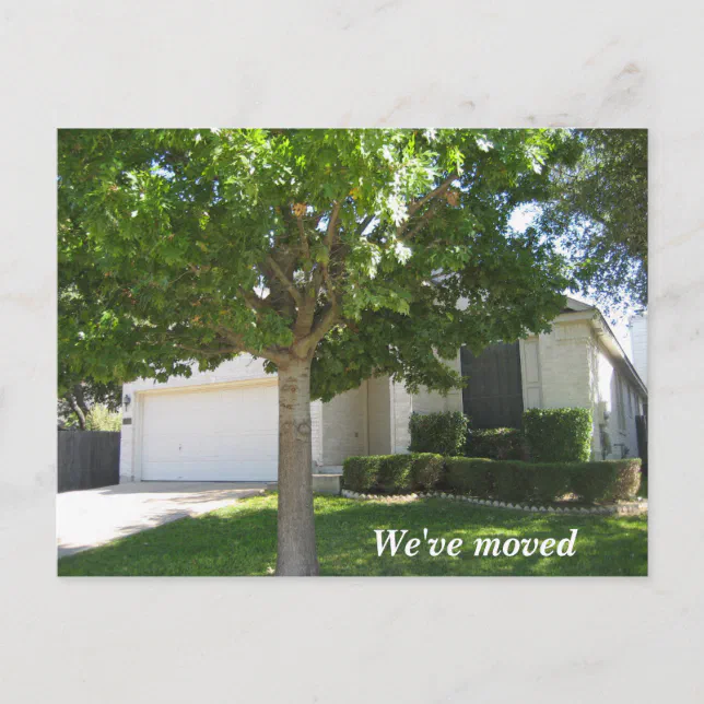 New Home Change of Address Custom House Photo Announcement Postcard ...