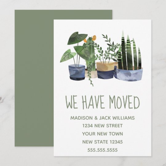 New Home | Change of address | Moving Announcement | Zazzle.com