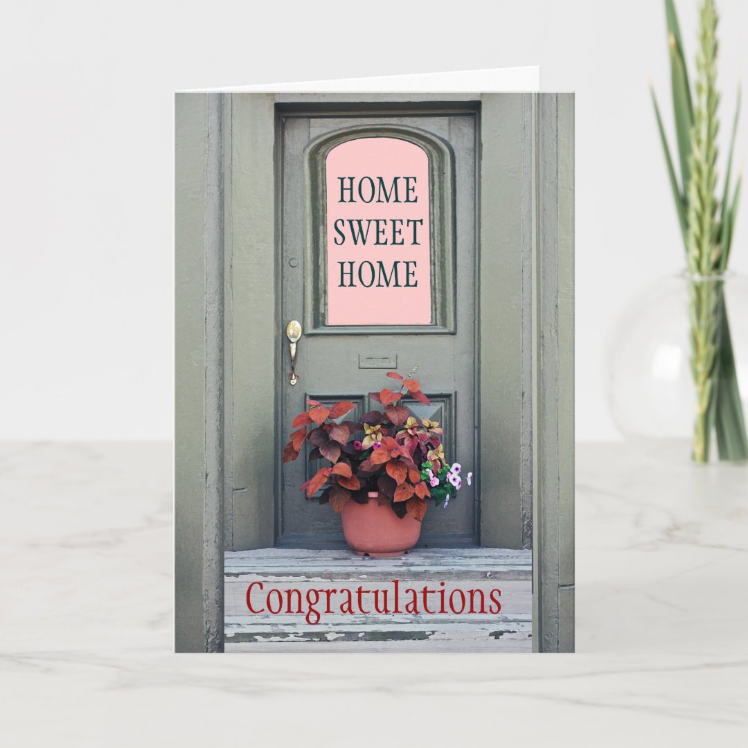 New Home Congratulations Greeting Card | Zazzle
