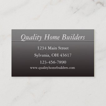 New Home Construction Business Card | Zazzle