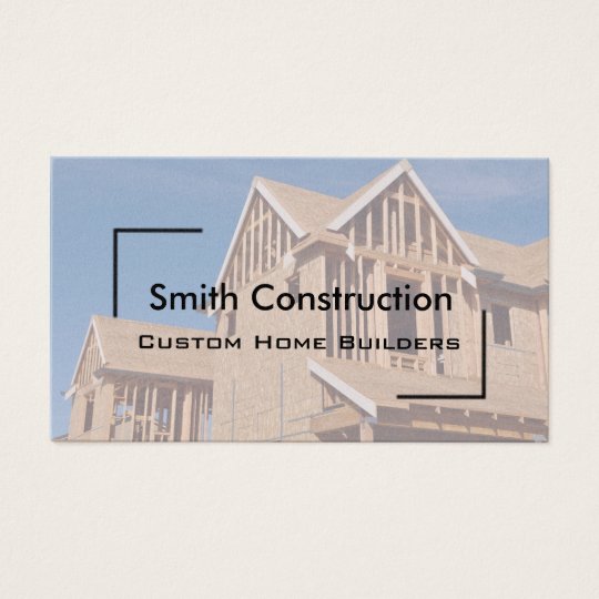 New Home Construction Business Card | Zazzle.com