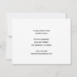 New Home Custom Photo Change of Address Announcement | Zazzle