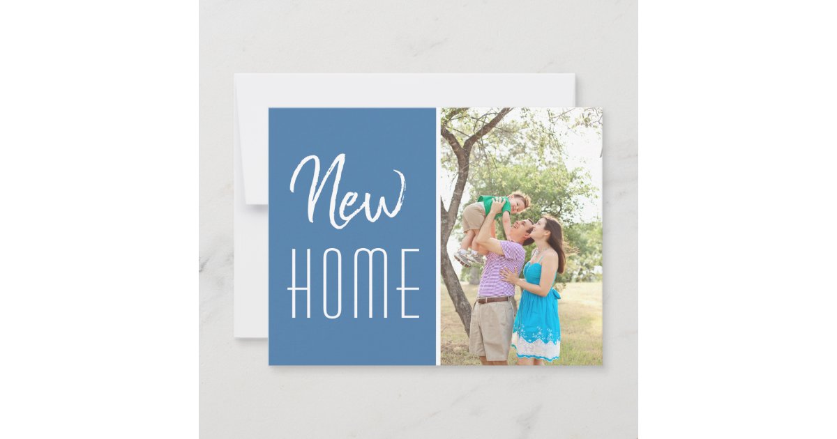 New Home Custom Photo Change of Address Announcement | Zazzle