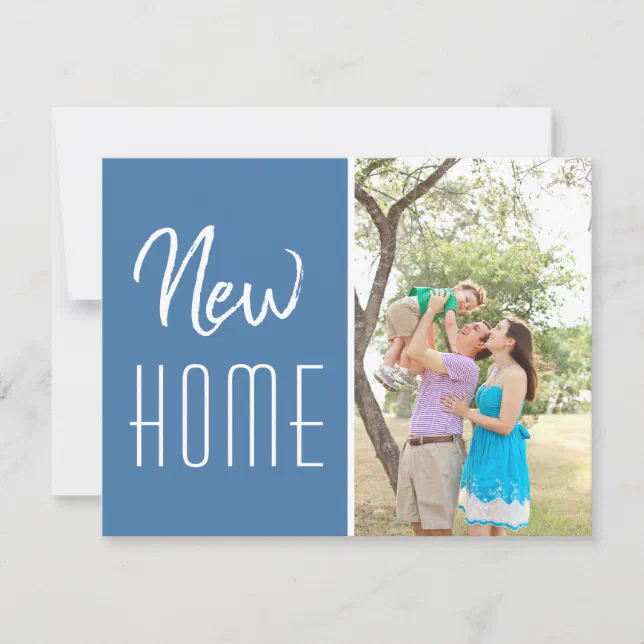 New Home Custom Photo Change of Address Announcement | Zazzle