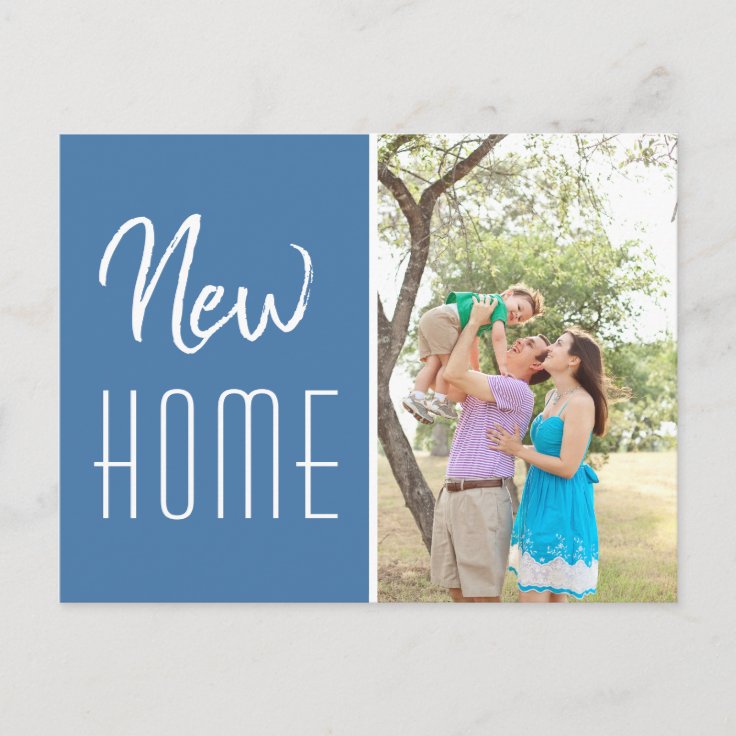 New Home Custom Photo Change of Address Announcement Postcard | Zazzle