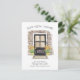 New Home - Cute New Address Watercolor Door Announcement Postcard | Zazzle