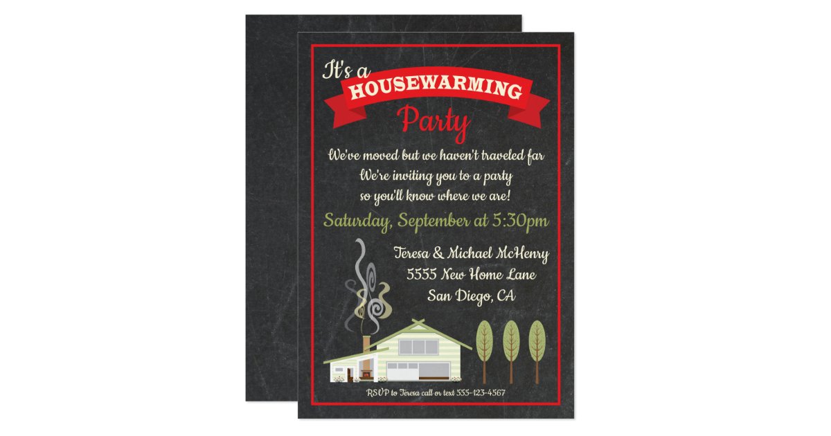 New Home Housewarming Party Invitations | Zazzle.com