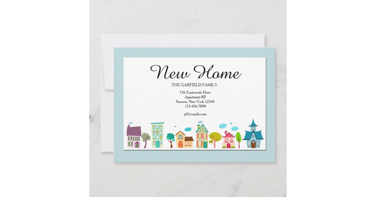 New Home Moving Announcement | Zazzle