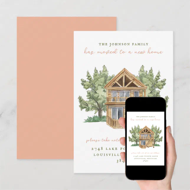 New Home Moving Announcement | Zazzle