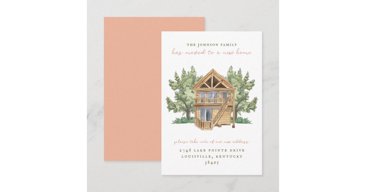 New Home Moving Announcement | Zazzle