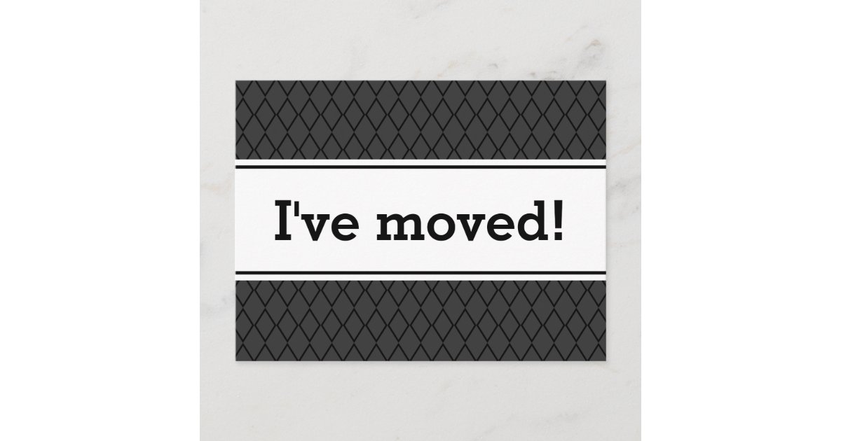 New home moving postcards | I've Moved! | Zazzle