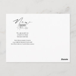 New Home New Address Postcard | Zazzle