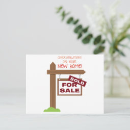 New Home Postcard | Zazzle