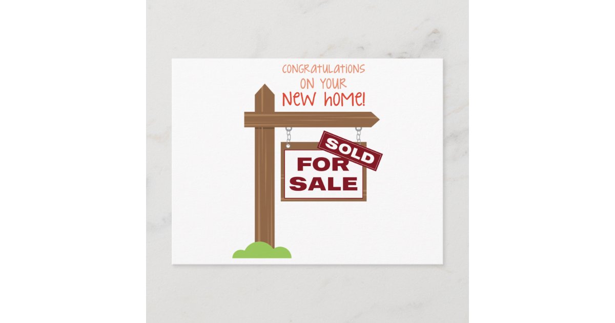 New Home Postcard | Zazzle