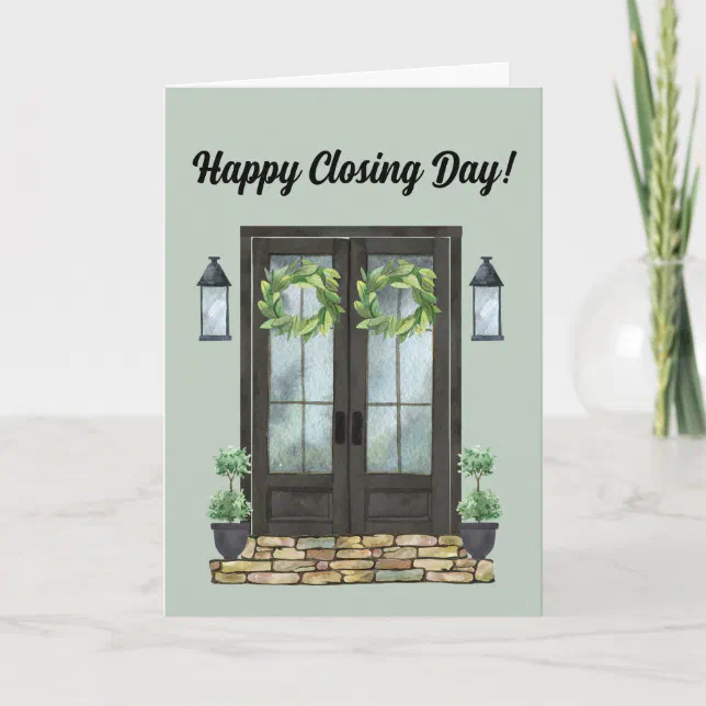 New Home Thank You Happy Closing Day Card | Zazzle