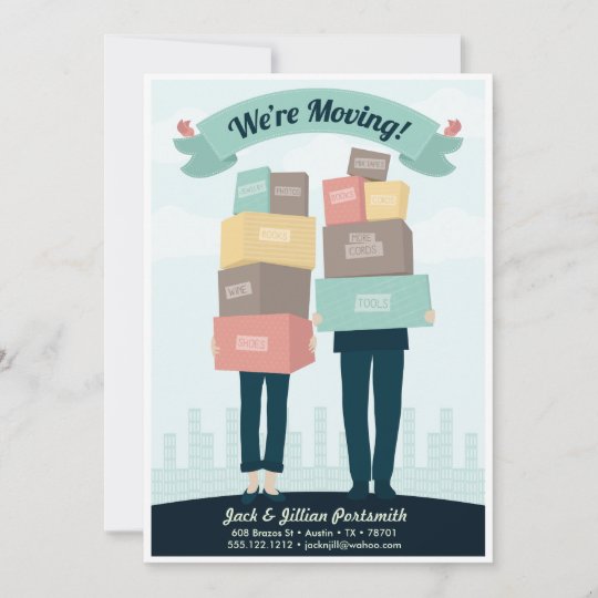 New Home *We're Moving* Moving Announcement | Zazzle.com