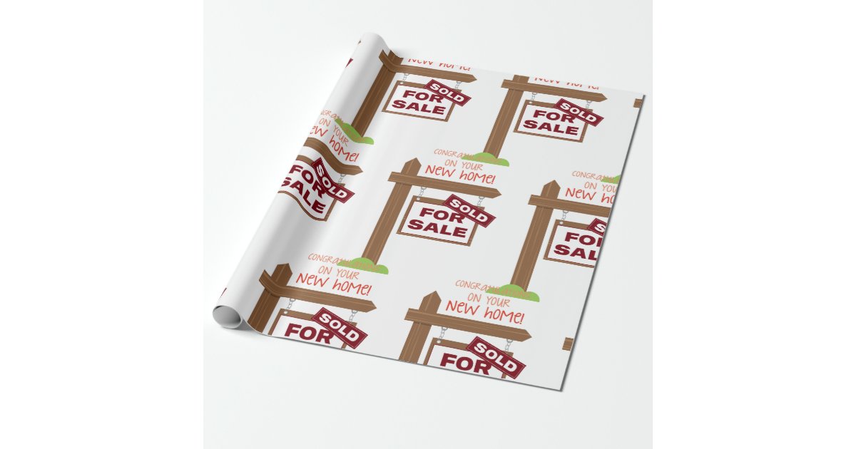 New Home Wrapping Paper | Zazzle