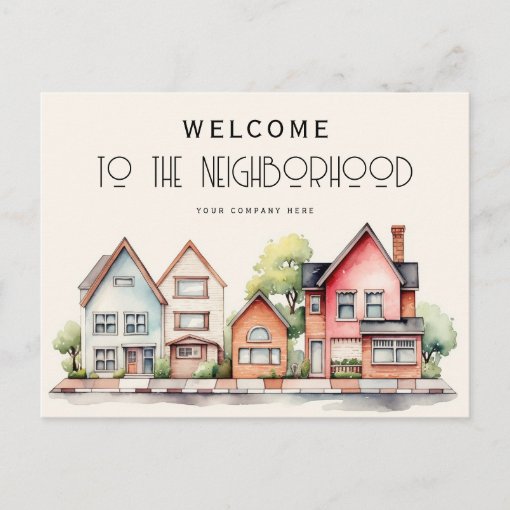 New Homeowner Welcome to the Neighborhood Postcard | Zazzle