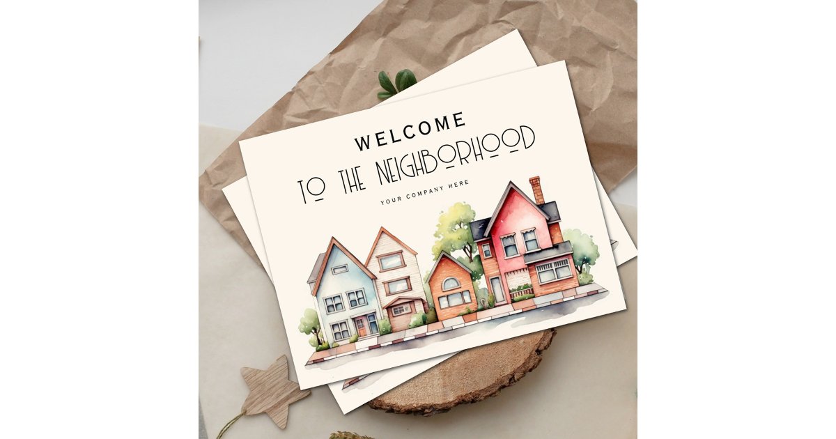 New Homeowner Welcome to the Neighborhood Postcard | Zazzle