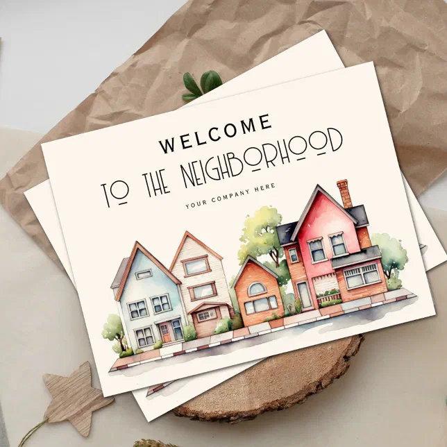 New Homeowner Welcome to the Neighborhood Postcard | Zazzle