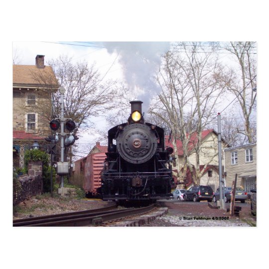 New Hope & Ivyland Steam Engine # 40 Postcard | Zazzle.com