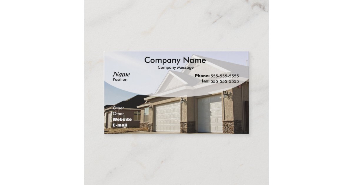 New House Construction Business Card | Zazzle