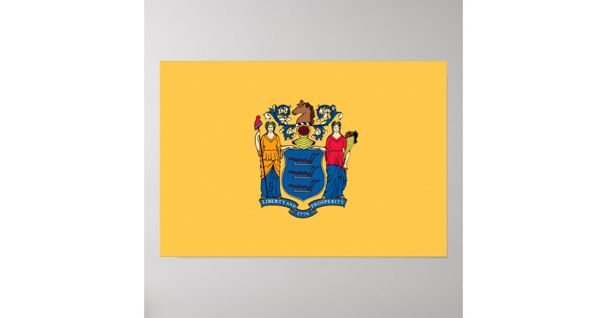 New Jersey Flag Poster | Zazzle