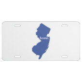 New Jersey Home State Blue License Plate | Zazzle