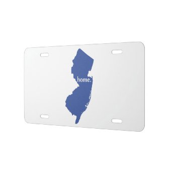 New Jersey Home State Blue License Plate | Zazzle