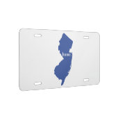 New Jersey Home State Blue License Plate | Zazzle