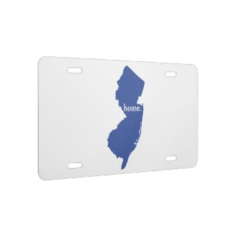 New Jersey Home State Blue License Plate | Zazzle
