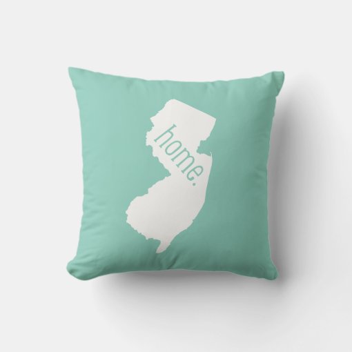 New Jersey Home State Throw Pillow | Zazzle