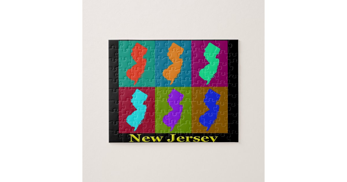 New Jersey Map Jigsaw Puzzle | Zazzle