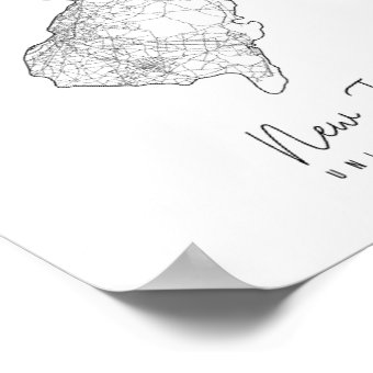 New Jersey Minimal Street Map Poster | Zazzle