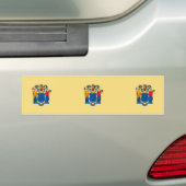 New Jersey State Flag Design Bumper Sticker | Zazzle