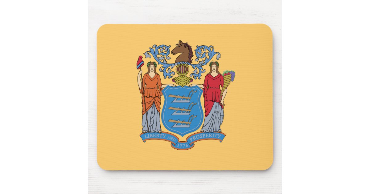 New Jersey State Flag Mouse Pad | Zazzle
